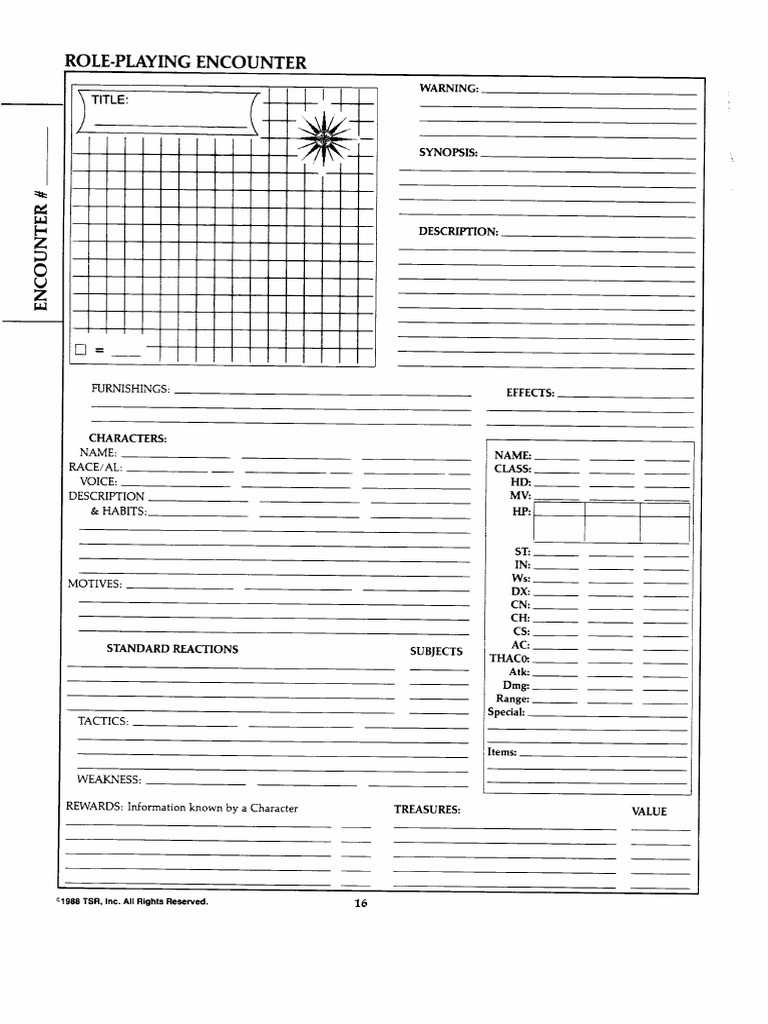 D&D Role-Playing Encounters | PDF