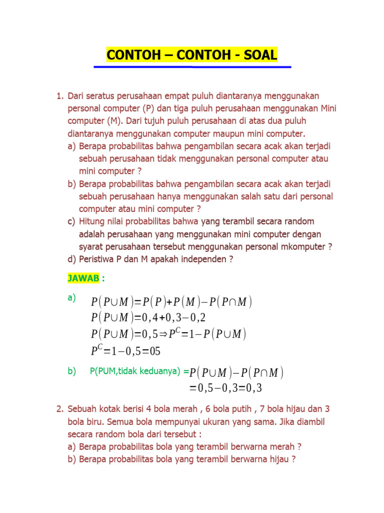 Contoh Soal | PDF