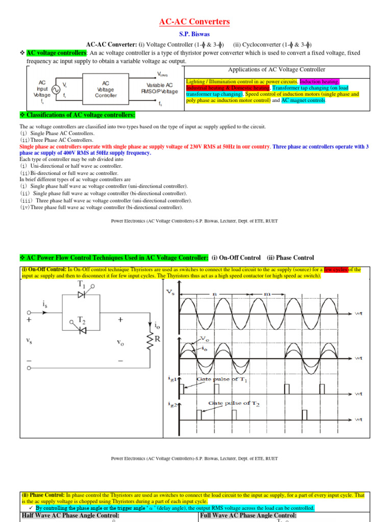 AC-Voltage-Controller PE Lec01 | PDF