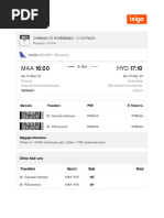 IndiGo Payment Receipt Details | PDF