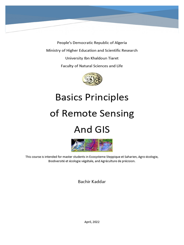 Remote Sensing and GIS Basics | PDF | Electromagnetic Spectrum | Infrared