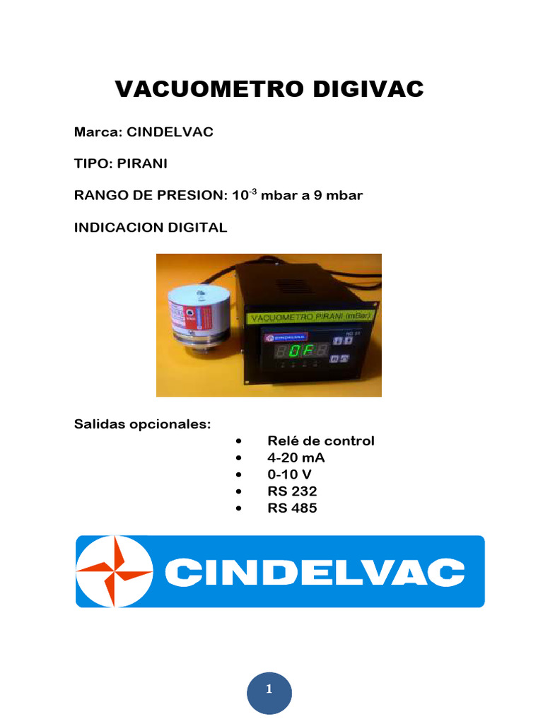 Manual de Usuario Digivac | PDF | Calibración | Relé