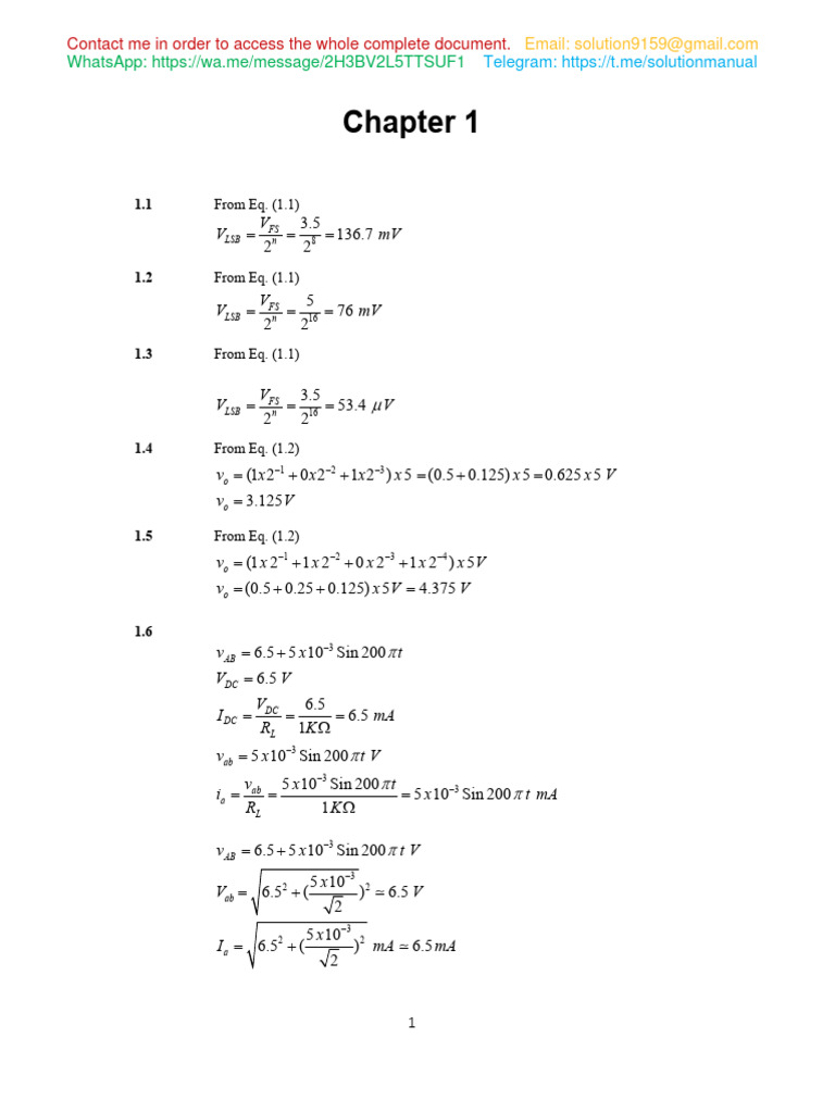 Solutions For Microelectronic Circuits 3rd Edition by Rashid | PDF