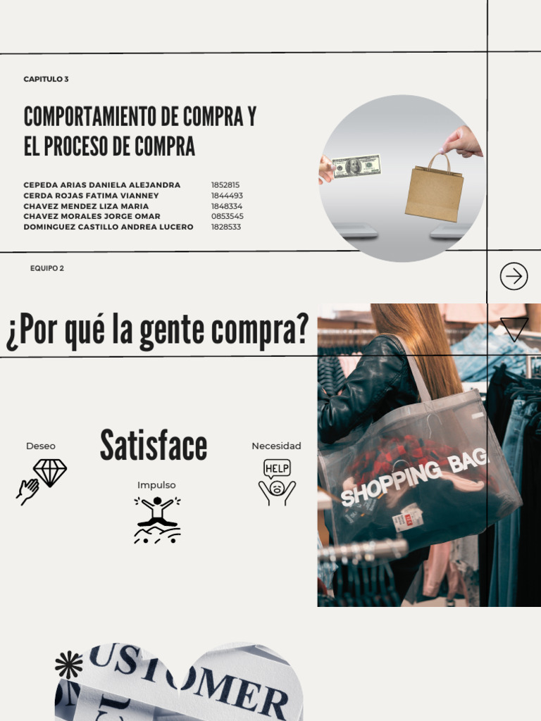 CAPÍTULO 3 COMPORTAMIENTO DE COMPRA Y EL PROCESO DE COMPRA | PDF