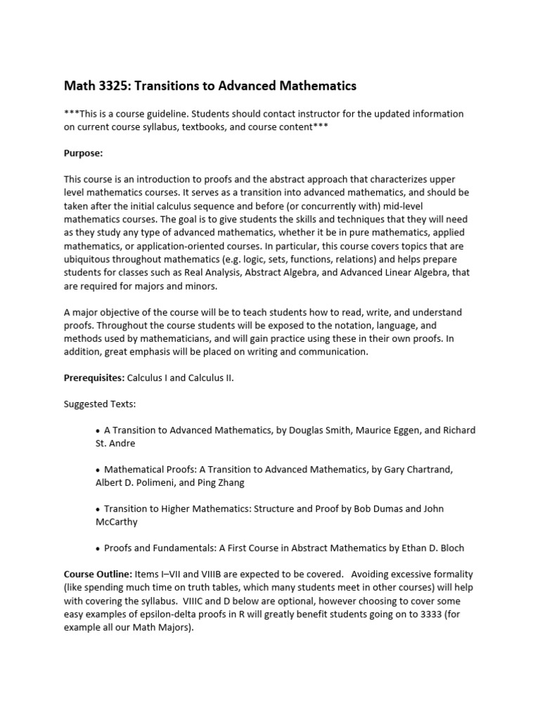 Math 3325 | PDF | Set (Mathematics) | Function (Mathematics)