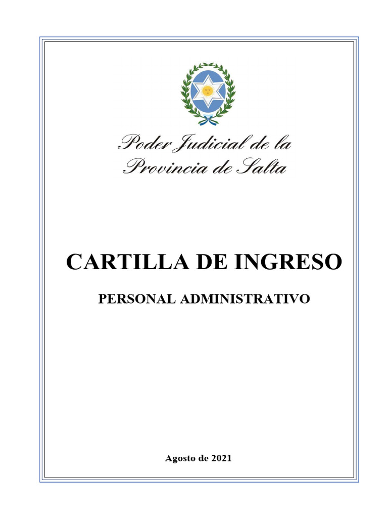 Ingreso de Personal en el Poder Judicial | PDF | Política