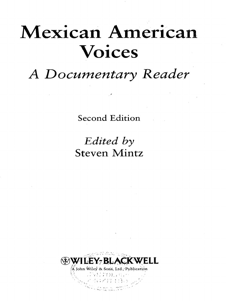 Mexican American Voices: A Documentary Reader | PDF