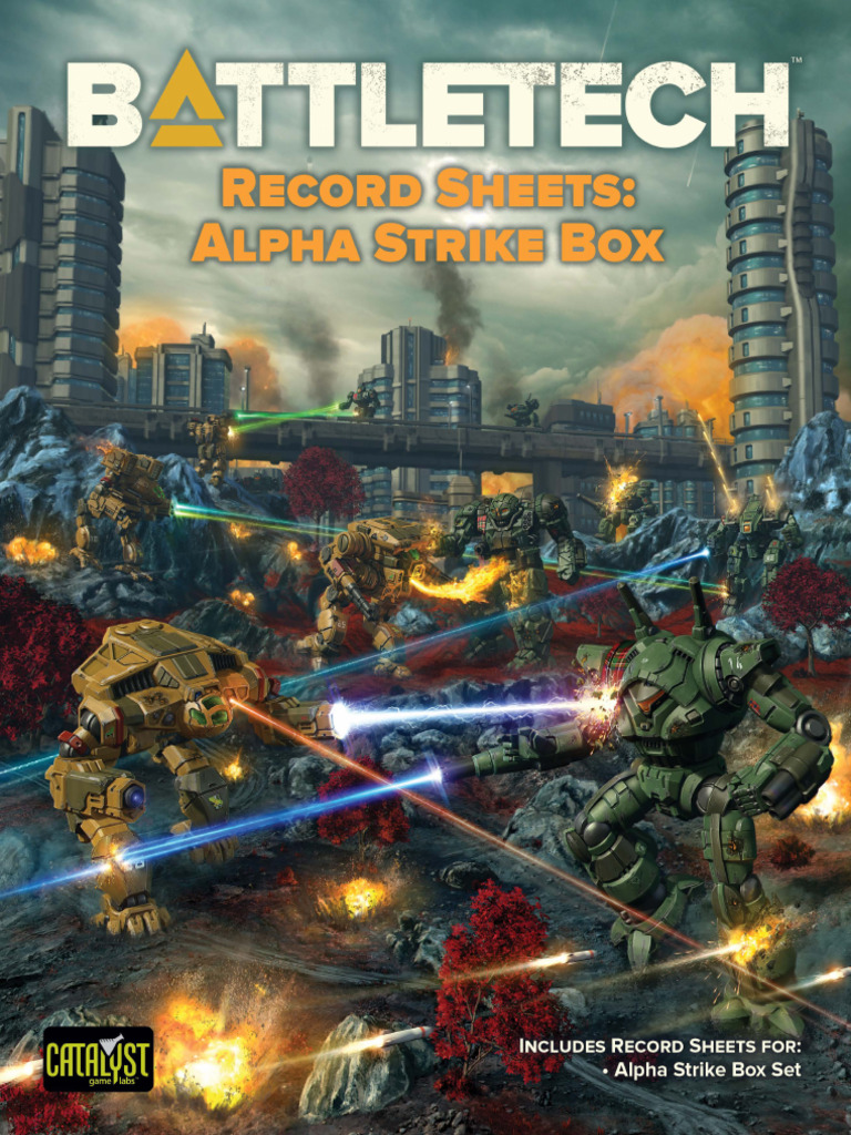BattleTech Record Sheets Alpha Strike Box Set | PDF