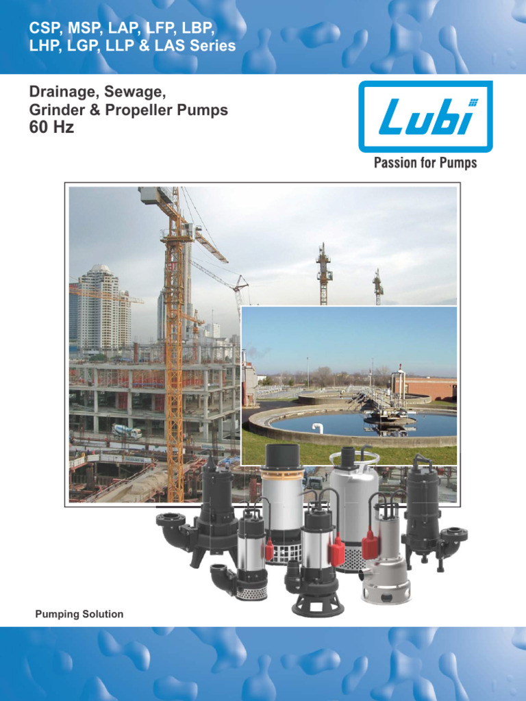 Lubi Dewatering Pump | PDF | Electric Motor | Pump