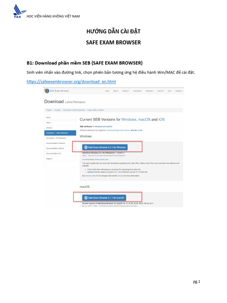 HD cài đặt SEB | PDF