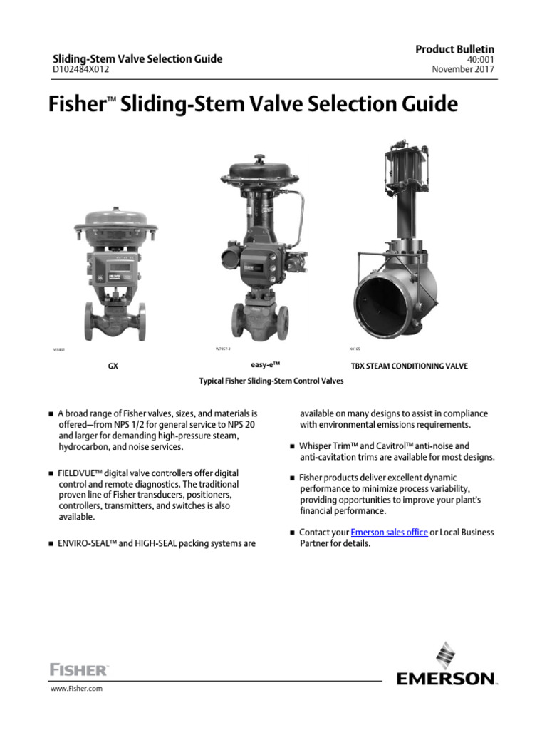 Fisher Gx Globe Control Valve Actuator Sliding Stem Valves