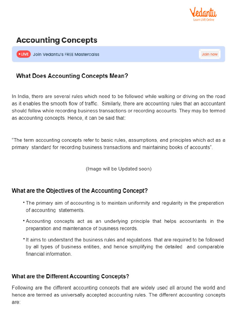 Accounting Concepts | PDF