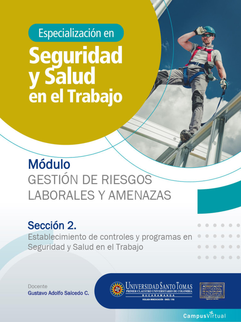 Notas Sección 2. Documento Esp. Seguridad y Salud en el Trabajo | PDF | Riesgo | Factores ...