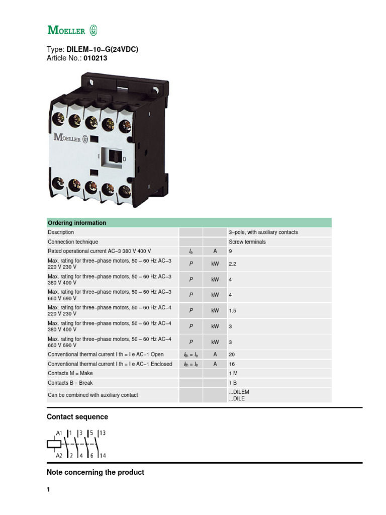 DILEM 10 G (24VDC) Moeller | Download Free PDF | Materials Science ...