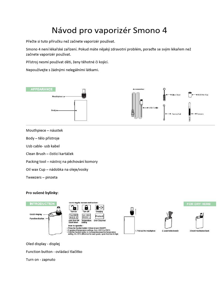 h64c185765c340 Smono 4 Navod | PDF