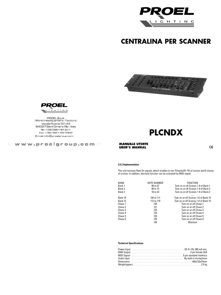 Proel PLCNDX It | PDF | Computer Standards | Information And ...