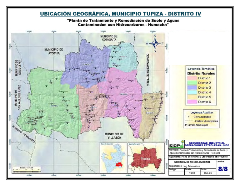 MAPA 1 - Ubicación Geográfica, Municipio de Tupiza, OK | PDF