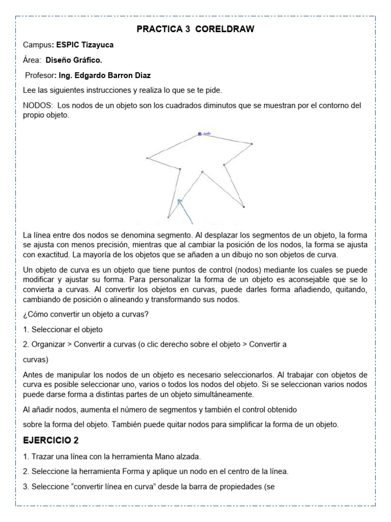 Practica 3 de Coreldraw Prof Edgardo | PDF