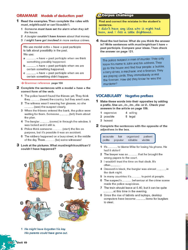Grammar - Modals of Deduction | PDF