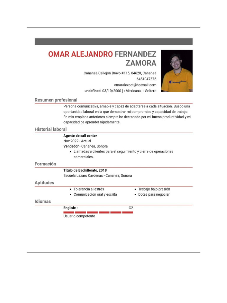 CV Omar | PDF