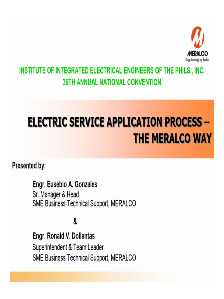 Electric Service Application | PDF | Electric Power Distribution ...