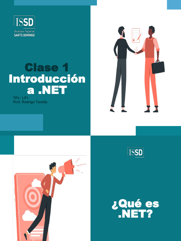 Clase 1 Introducción A NET | PDF | .NET Framework | Software de la aplicacion