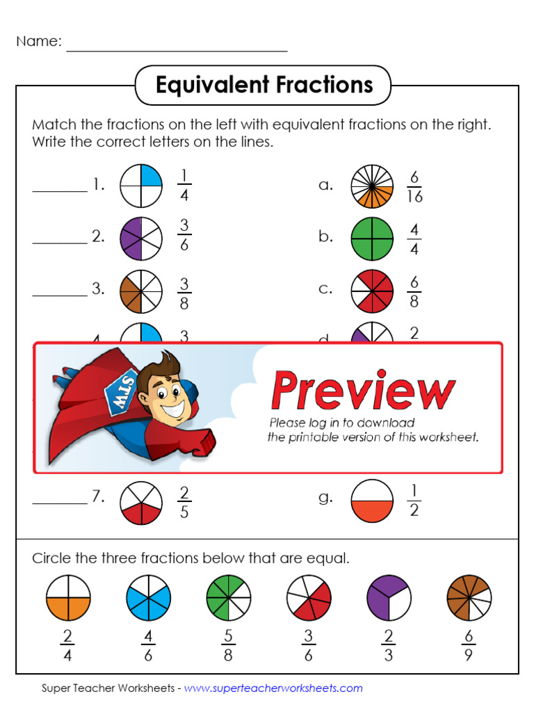 Equivalent Fractions | PDF
