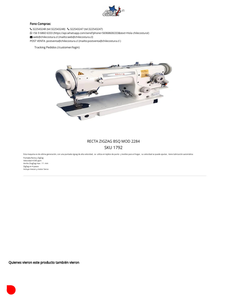 Recta ZigZag Typical Mod GT-656 | PDF