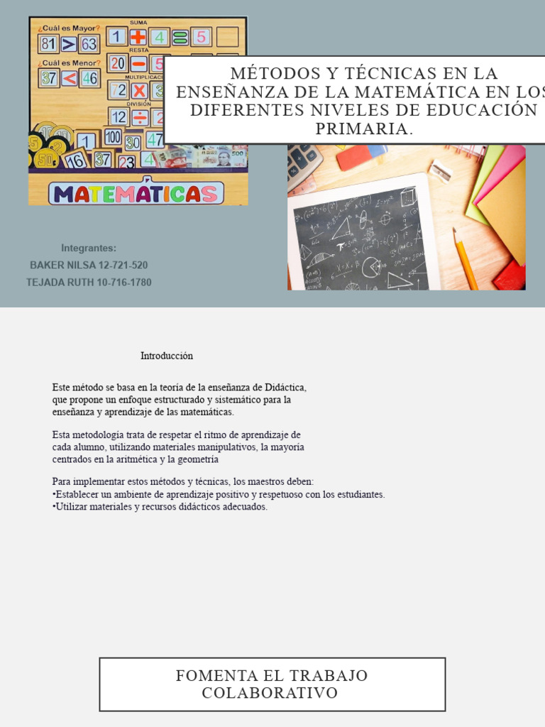 Borrador de Trabajo de Didactica de La Matematica para La Exposicion | PDF | Aprendizaje | Enseñando
