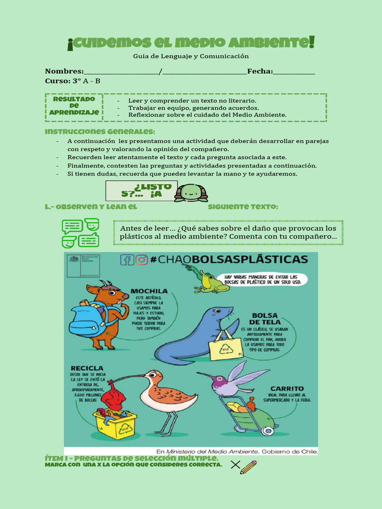Guia de Comprension Lectora | PDF | Comunicación humana