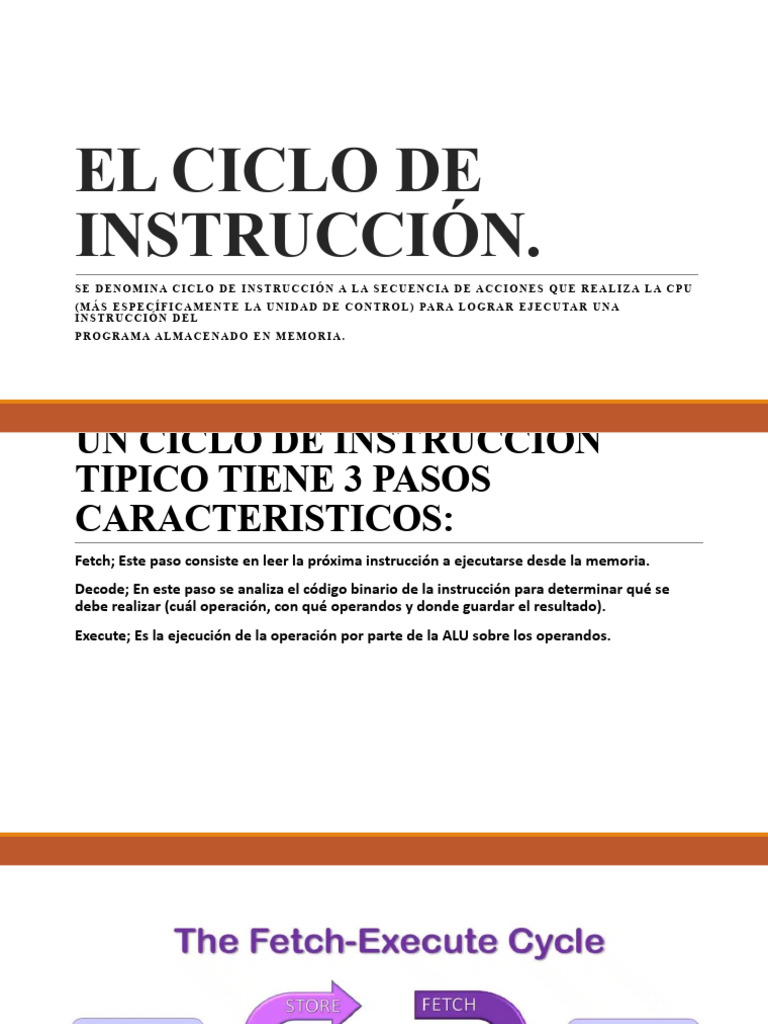 El Ciclo de Instrucción | PDF