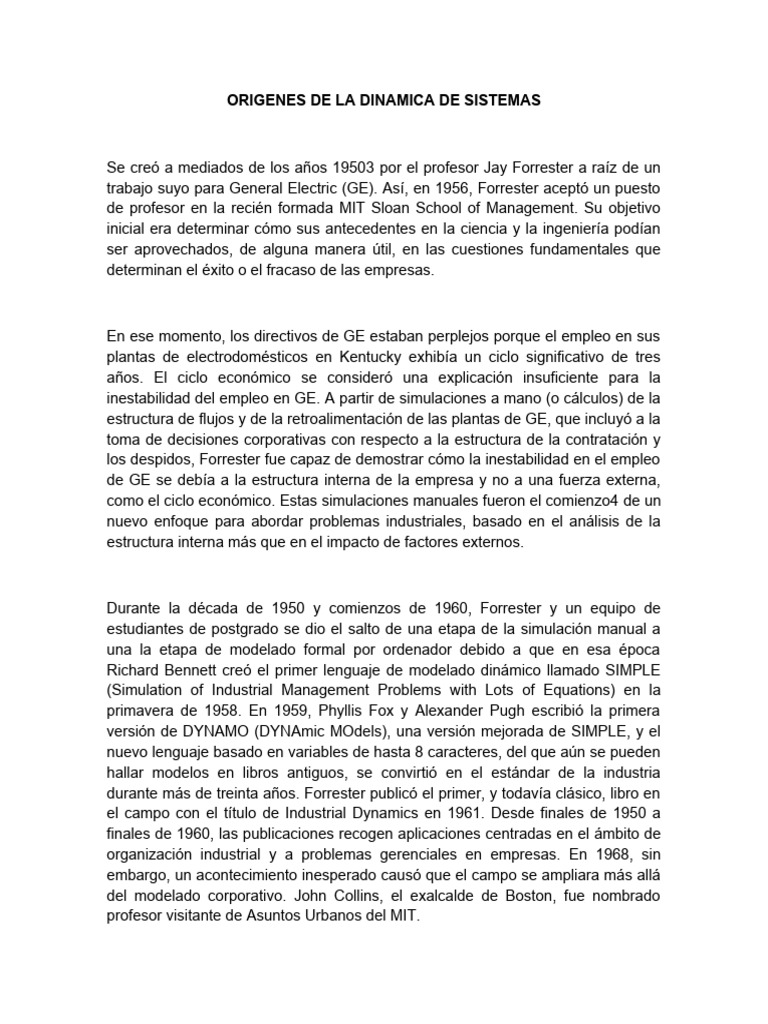 Tarea 1 Dinamica de Sistemas | PDF | Science | Ciencia de sistemas