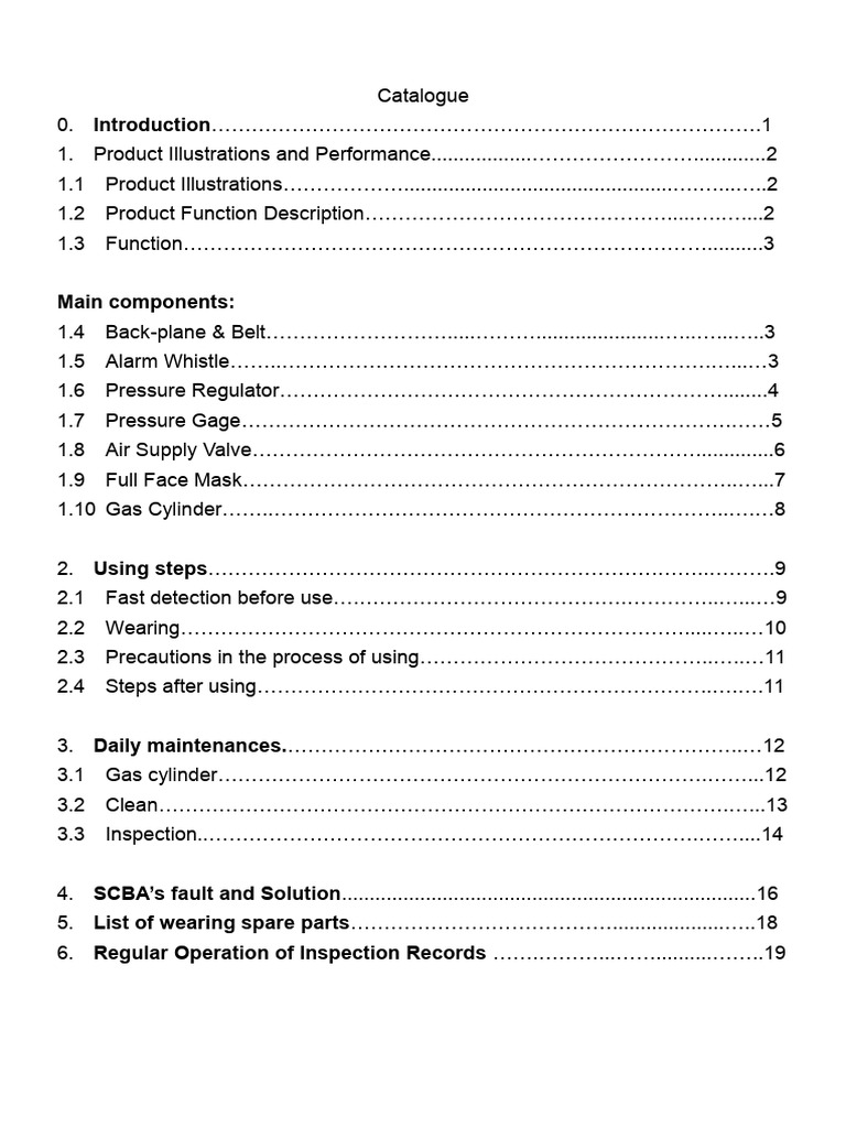 SCBA Manual in | PDF