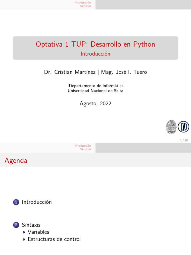 Python Clase 1 Pdf Python Lenguaje De Programación Flujo De Control