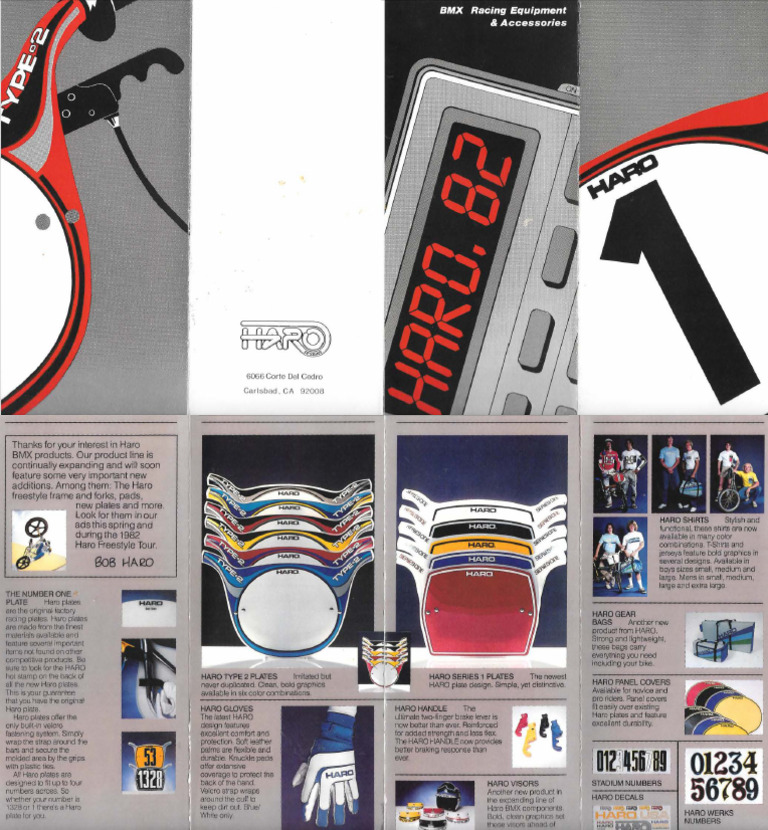 1982 Haro Catalog | PDF | Human Powered Transport | Manufactured Goods
