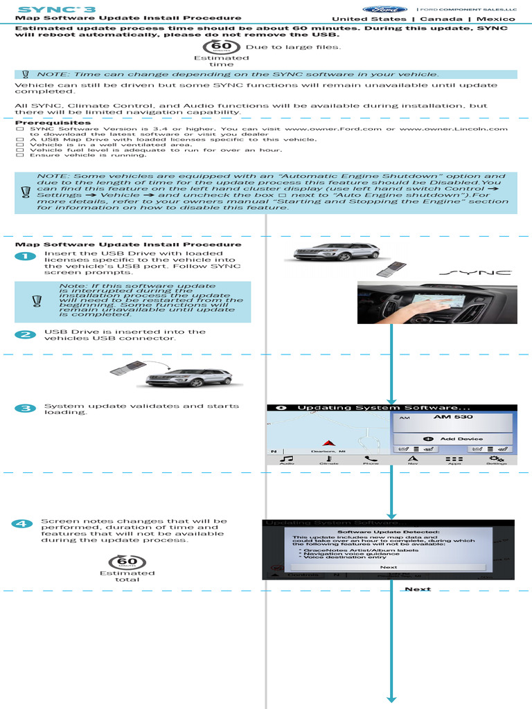 Lincoln SYNC 3.2 Map Update Guide | PDF | Usb | Computer Science