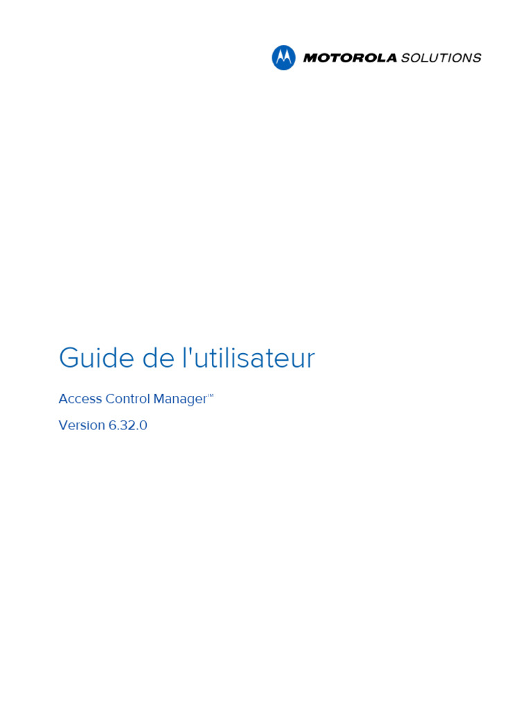 Acm 6.32.0 User Guide FR v1 | PDF | Marque déposée | Informatique