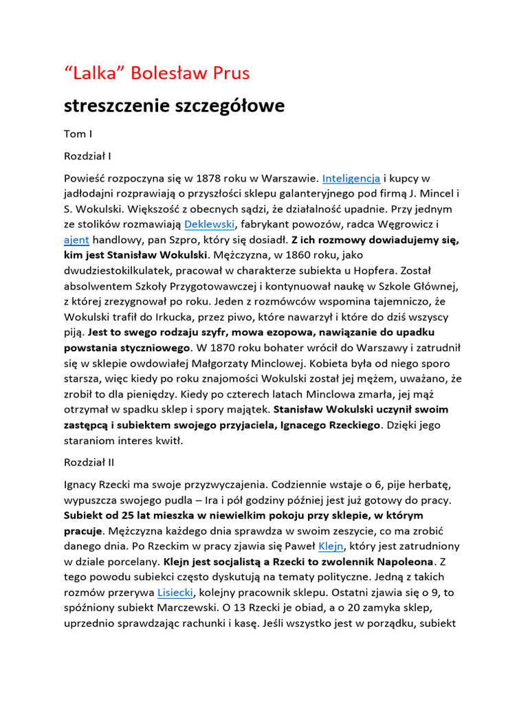 Lalka | PDF
