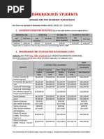 UWI-Mona 2024-2025 Undergraduate Fee Schedule (May 2024) | PDF ...
