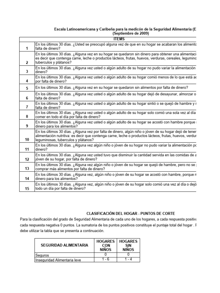 Elcsa Definitiva Colombia | PDF | Alimentos | Seguridad alimentaria