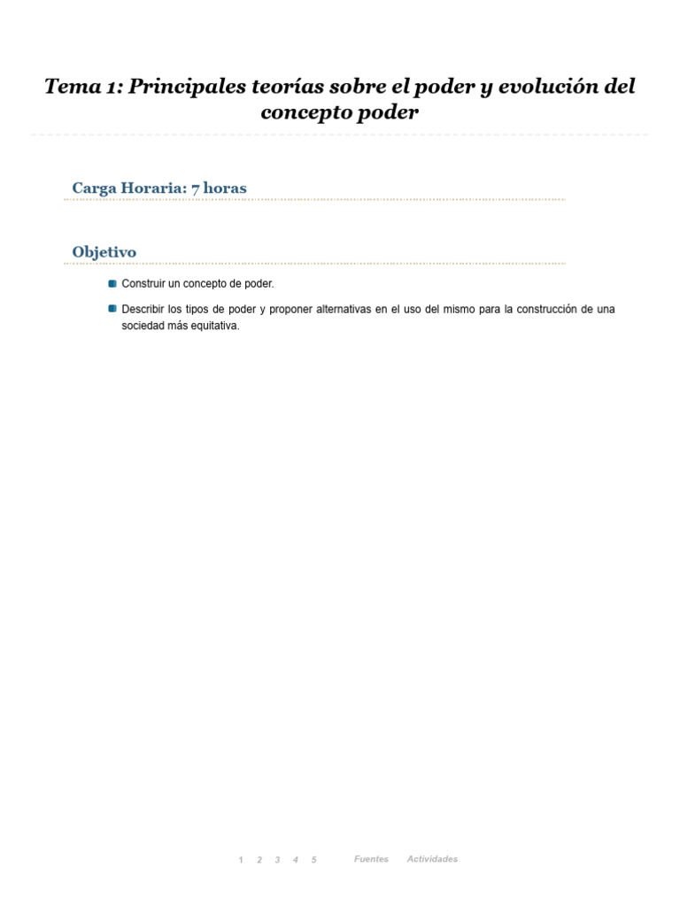 Tema #1 (Principales Teorías Sobre El Poder y Evolución Del Concepto Poder) | PDF | Ideologías ...