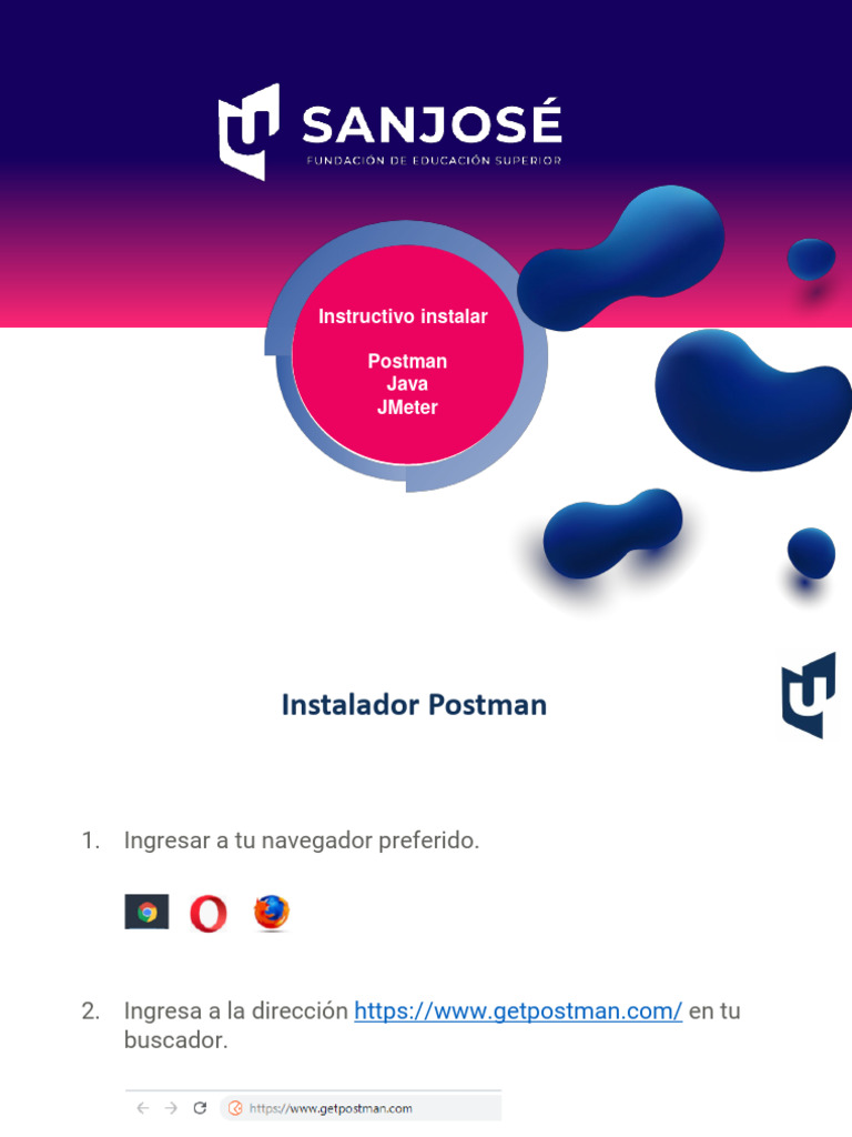 Instructivo para Instalar Postman - Java y JMeter | PDF