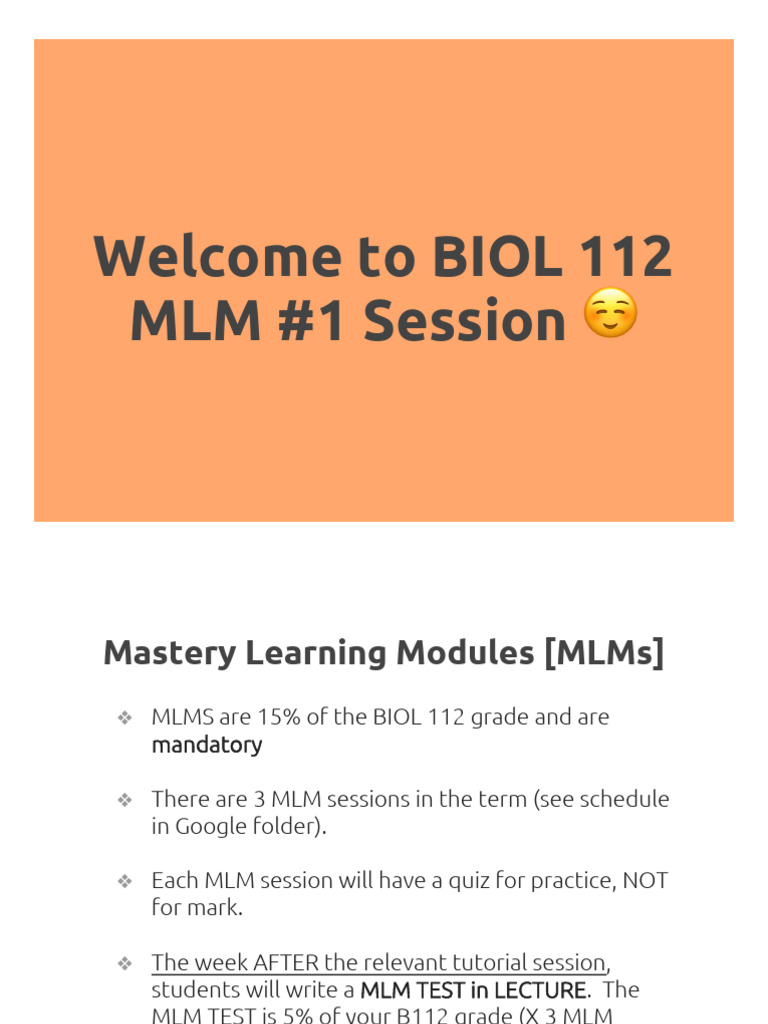 MLM1 - Pre Class | PDF | Behavior Modification | Learning