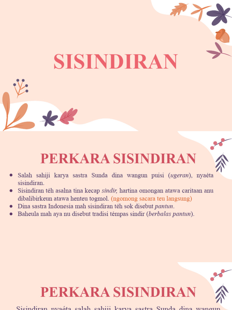 Materi Sisindiran Full | PDF