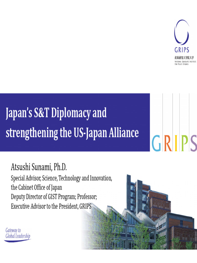 Japan's S&T Diplomacy and Strengthening The US Japan Alliance | PDF ...