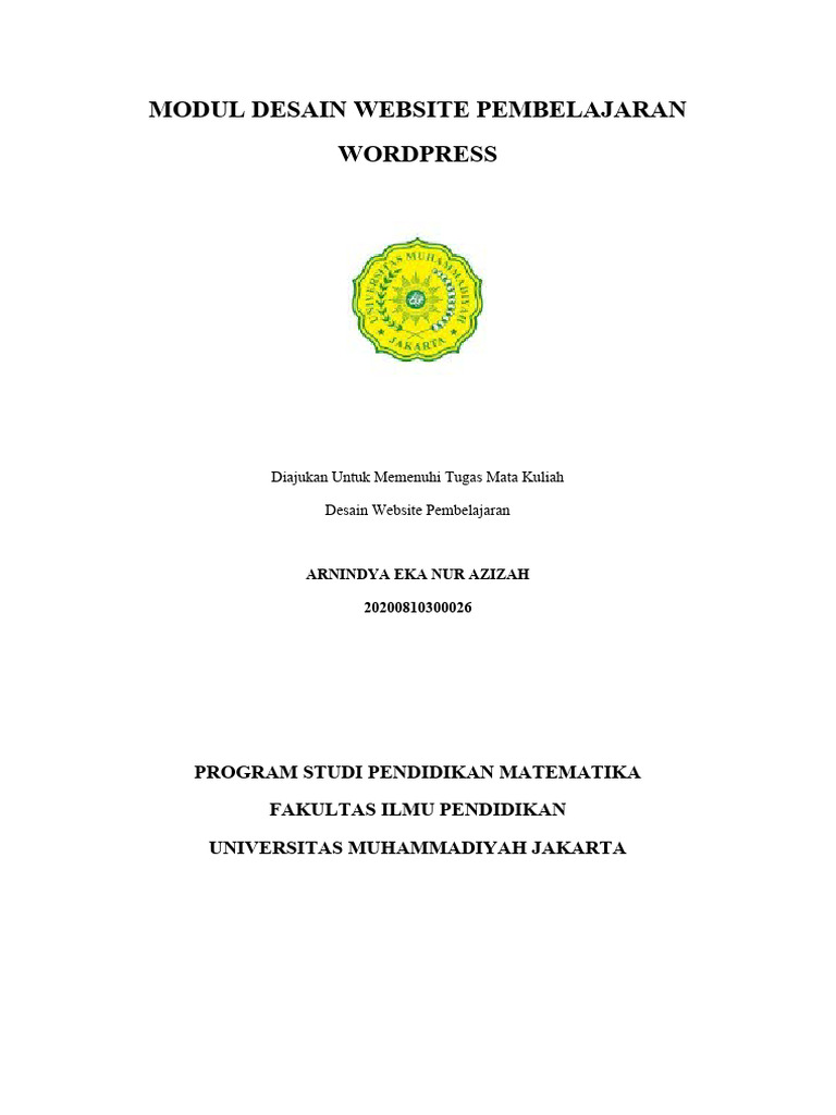 Modul Desain Website Pembelajaran | PDF