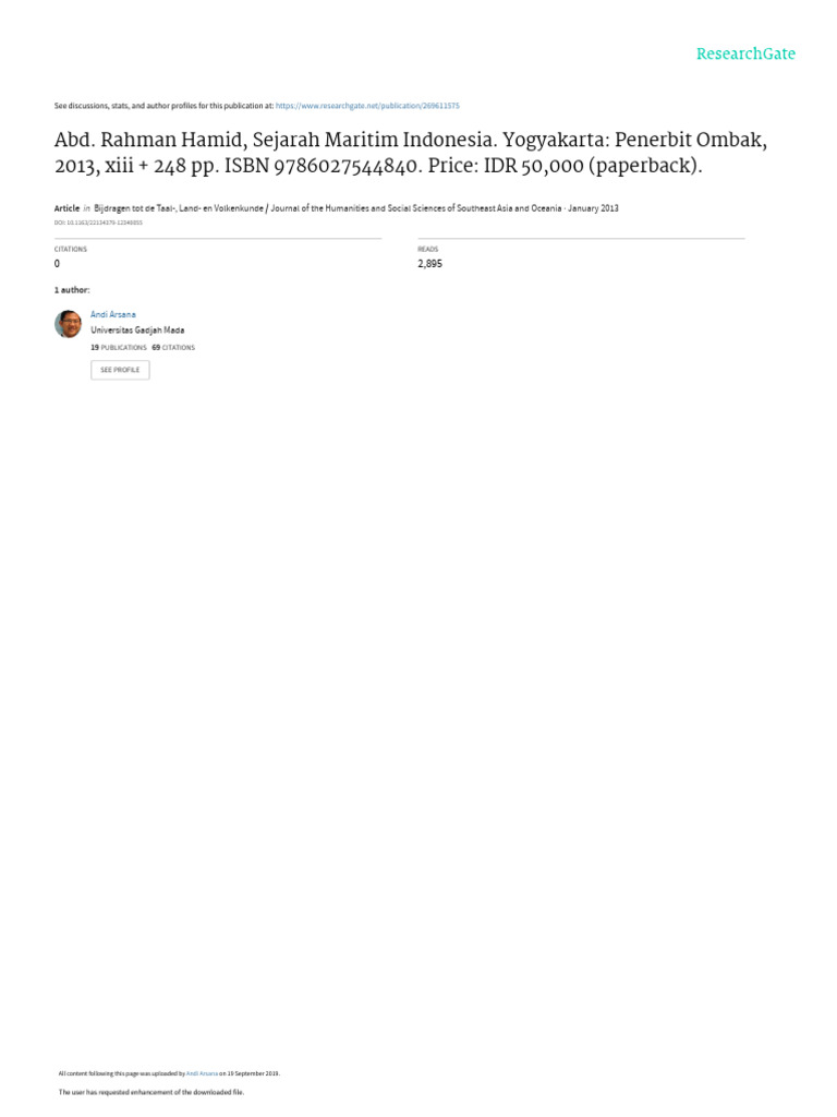 Sejarah Maritim Indonesia | PDF