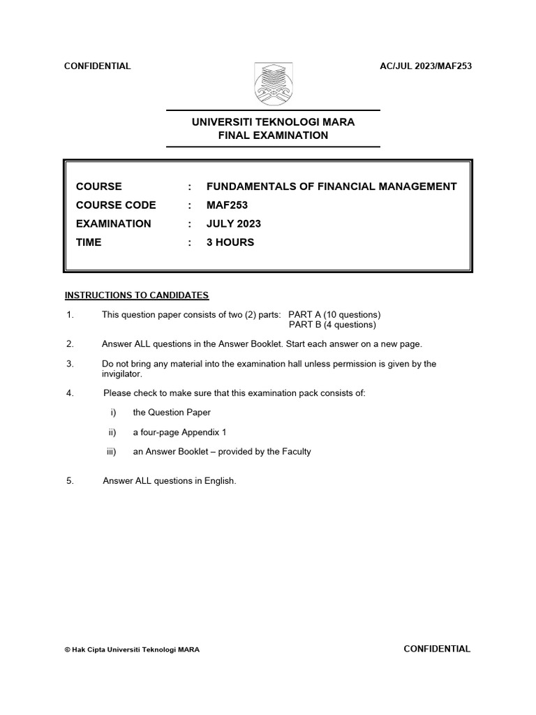 Maf253 Q July 2023 Pdf
