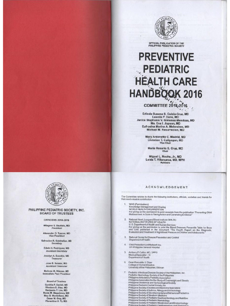 Preventive Pediatrics 2016 | PDF