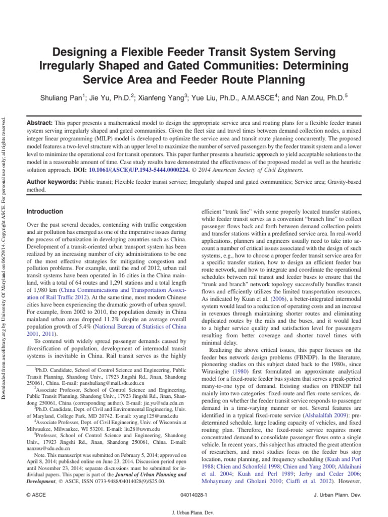 Flexible Feeder Transit System | PDF | Public Transport | Transport